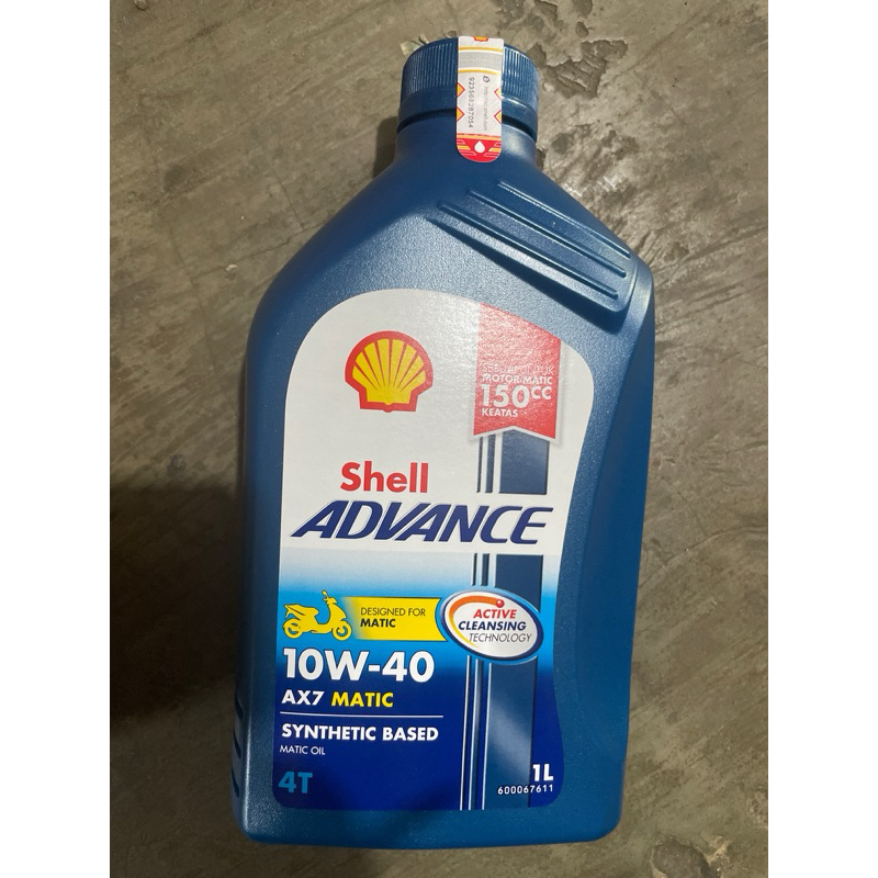 Jual Oli Shell Advance AX7 10w-40 Matic 1lt Asli original | Shopee ...