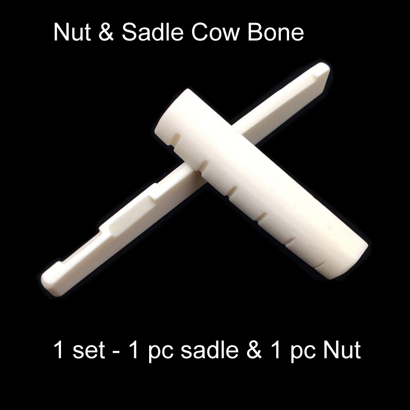 Jual Saddle & Nut Tulang Gitar Akustik cow Bone Nut + sadle Gitar ...