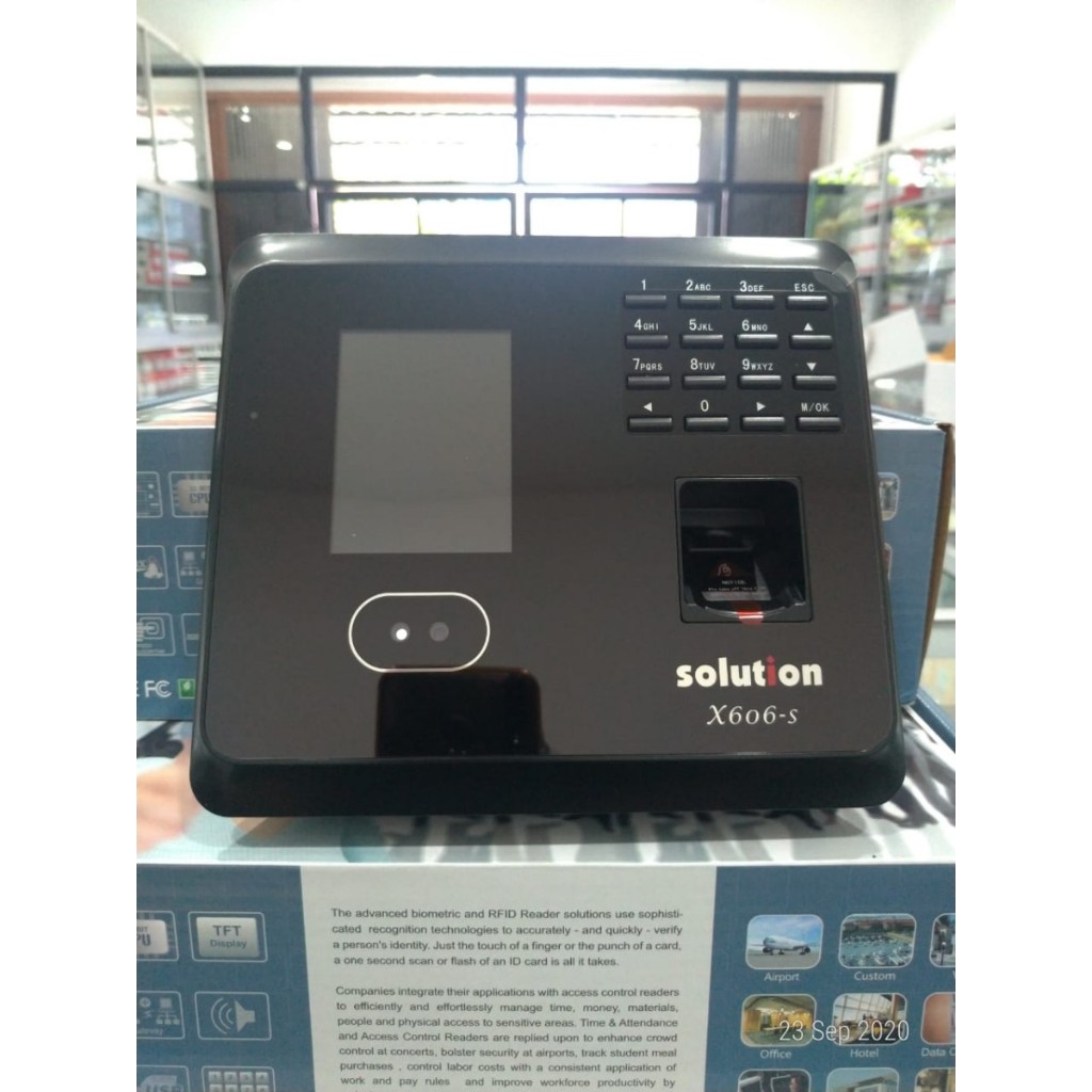 Jual Mesin Absensi Sidik Jari / Mesin Absen Wajah Solution X606-S ...