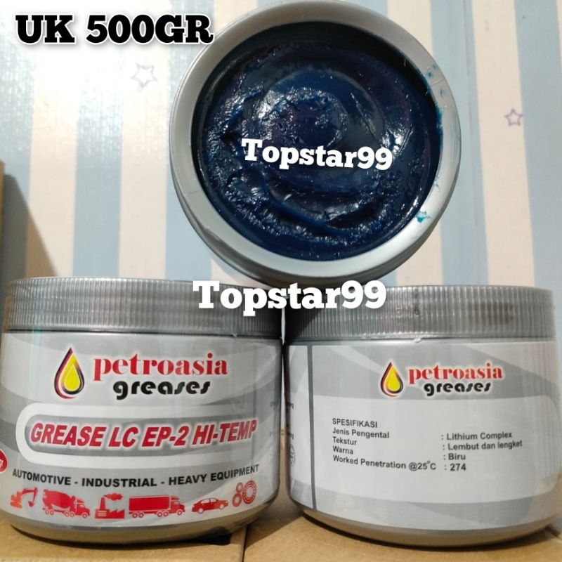 Jual Pertroasia Grease Gemuk LC EP 2 Hitemp Warna Biru Pelumas Anti ...
