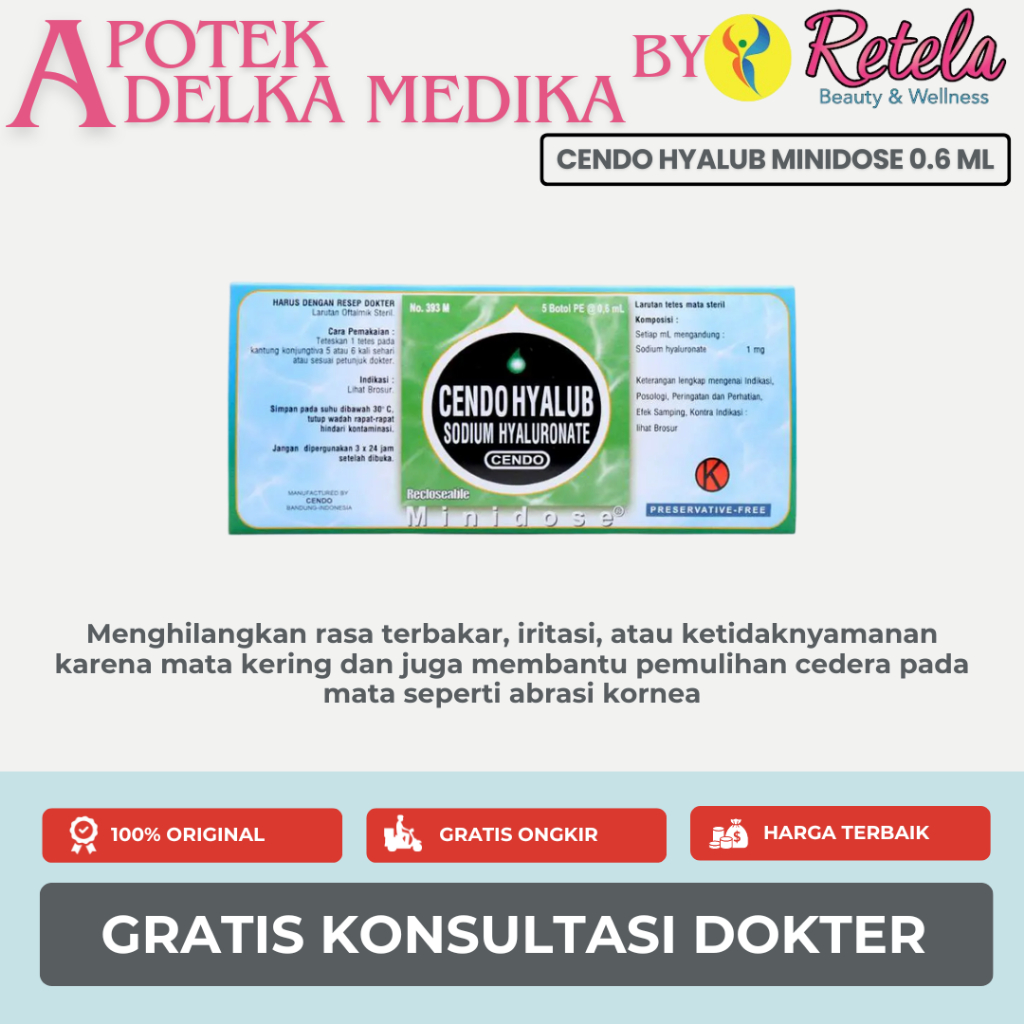 Jual Cendo Hyalub Minidose 0.6 ml | Shopee Indonesia