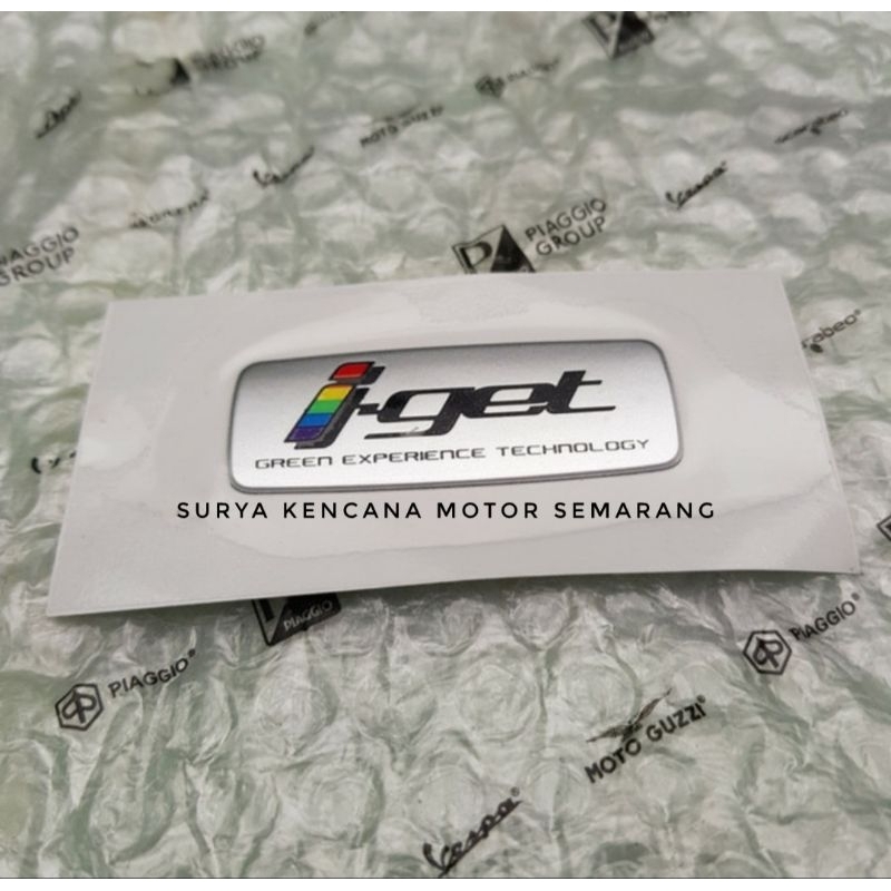Jual Logo emblem iget i-get Vespa Matic LX S Sprint Primavera GTS ...