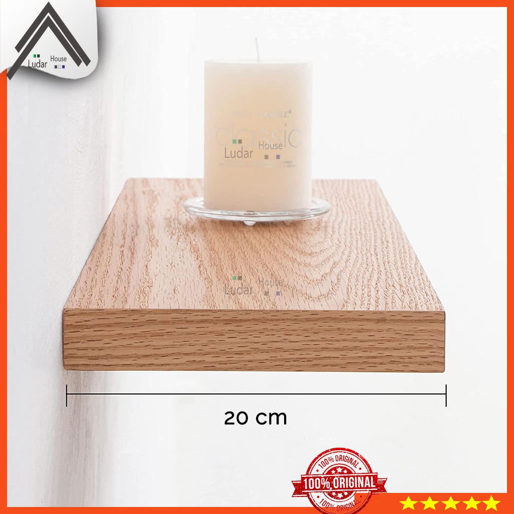Jual Papan Rak Ambalan Dinding ukuran 20 X 20 X 4 CM Floating Shelf Rak ...