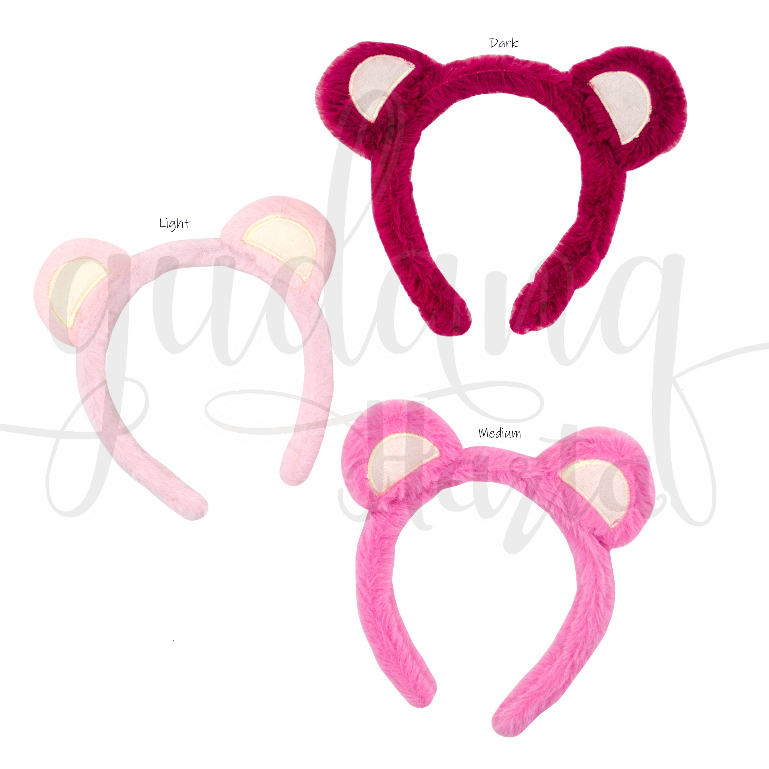 Jual Bando Lotso Telinga Headband Motif Beruang Ungu Lucu GH 211203 ...