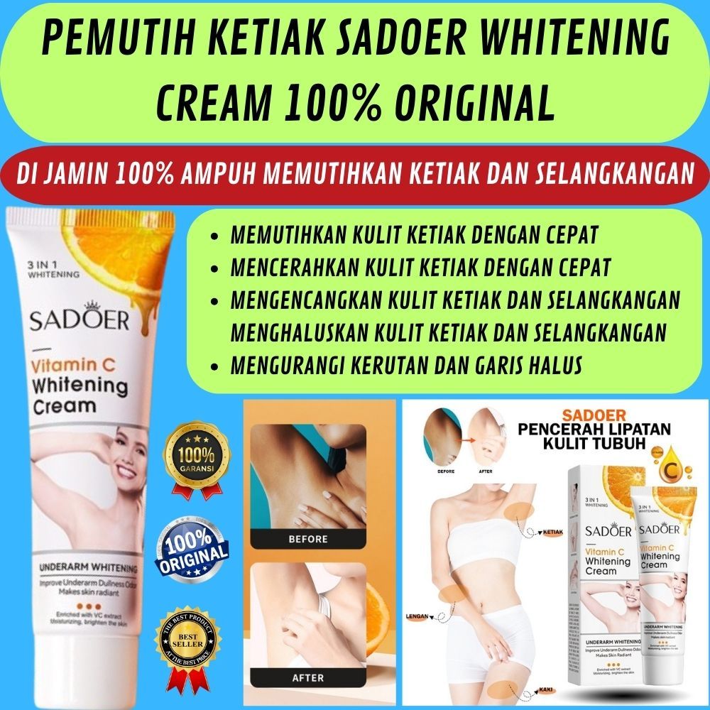 Jual Krim Cream Crem Pemutih Ketiak dan Selangkangan / Mencerahkan Kulit Ketiak dan Daerah ...