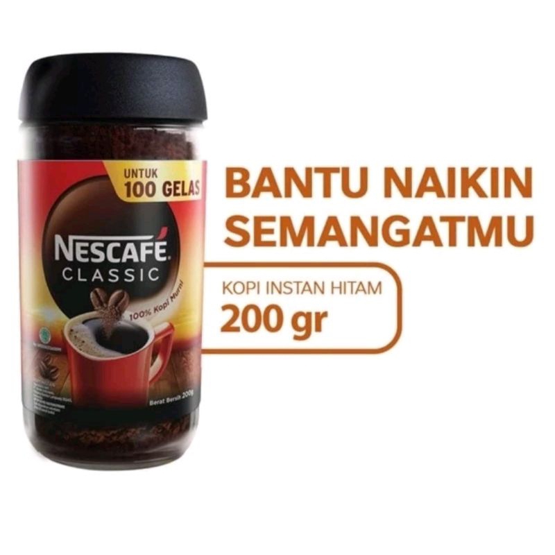 Jual NESCAFE Classic Kopi Bubuk 100/200gr Botol | Shopee Indonesia