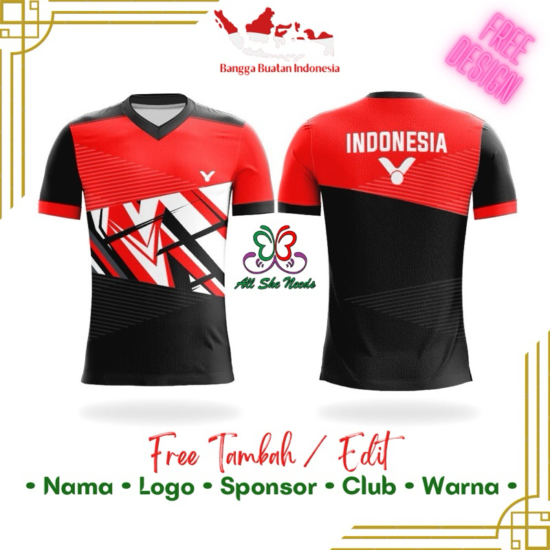 Jual Jersey Bulutangkis Badminton Custom | Baju Kaos Dryfit Badminton ...