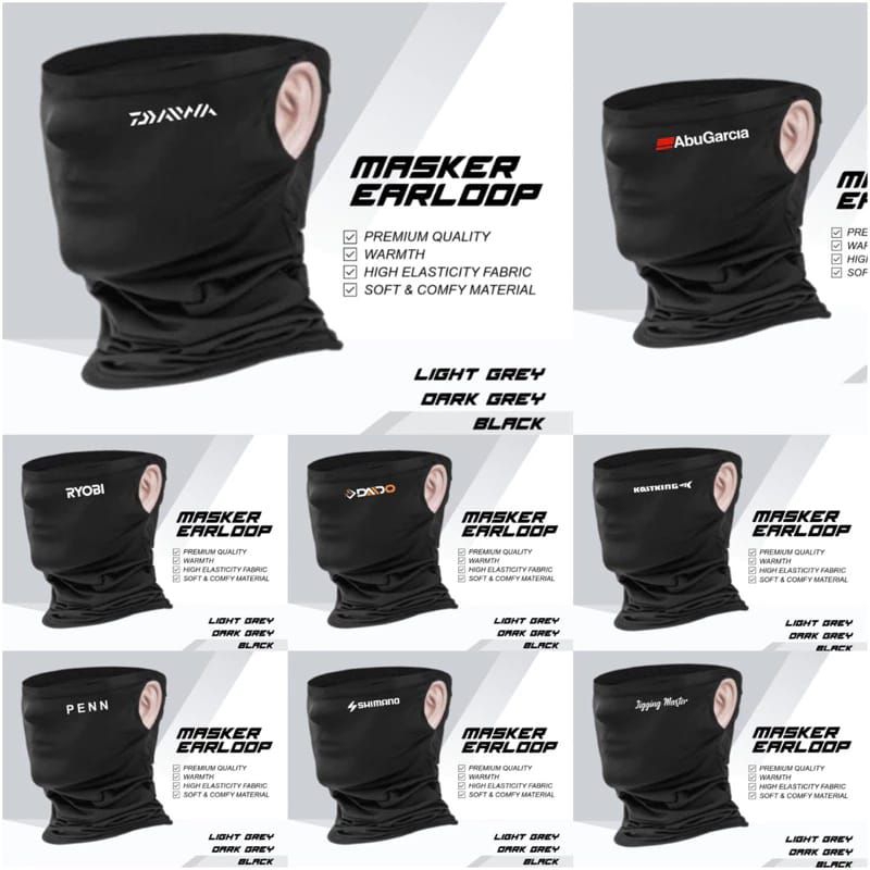 Jual Buff masker lubang telinga mancing bahan spandek tebal pelindung ...