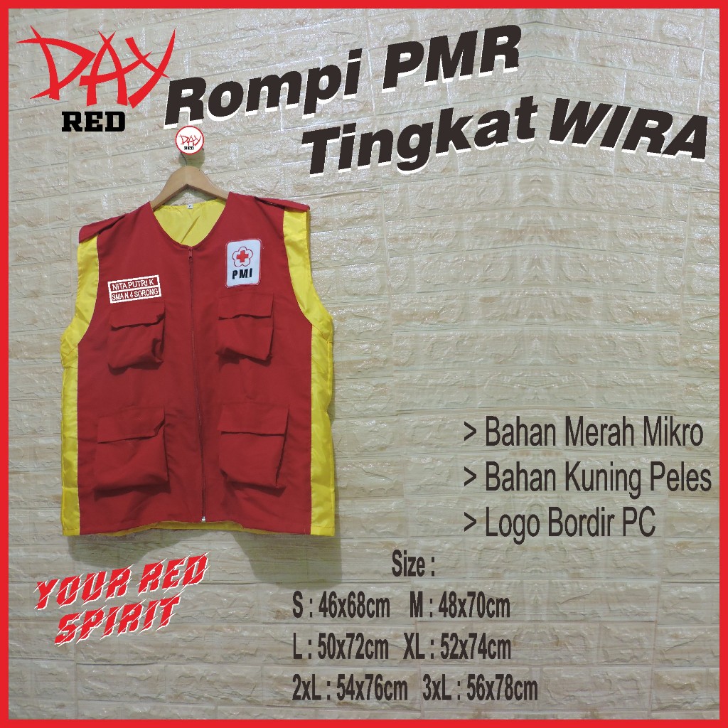 Jual Rompi PMR TINGKAT WIRA / Tingkat SMA /SMK / MA | Shopee Indonesia