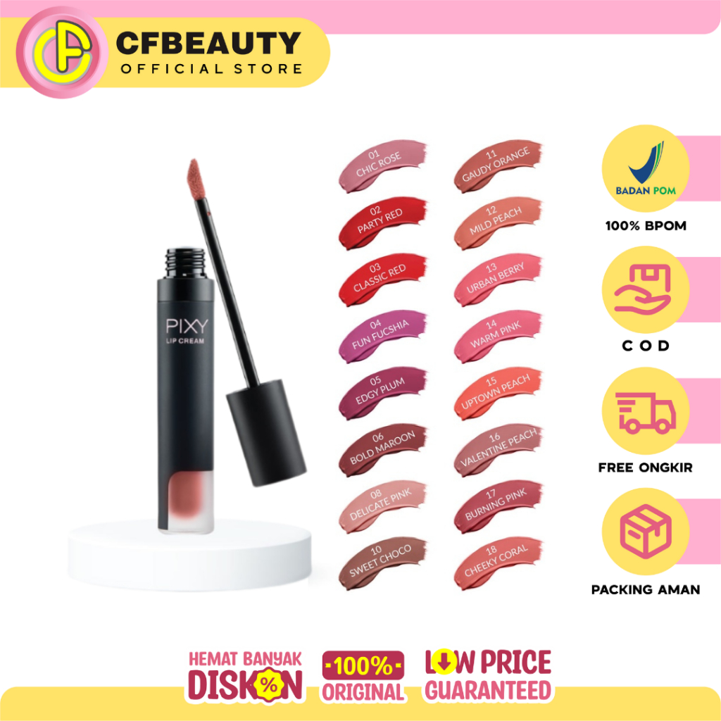 Jual Pixy Lip Cream 4gr 18 Shades | Shopee Indonesia