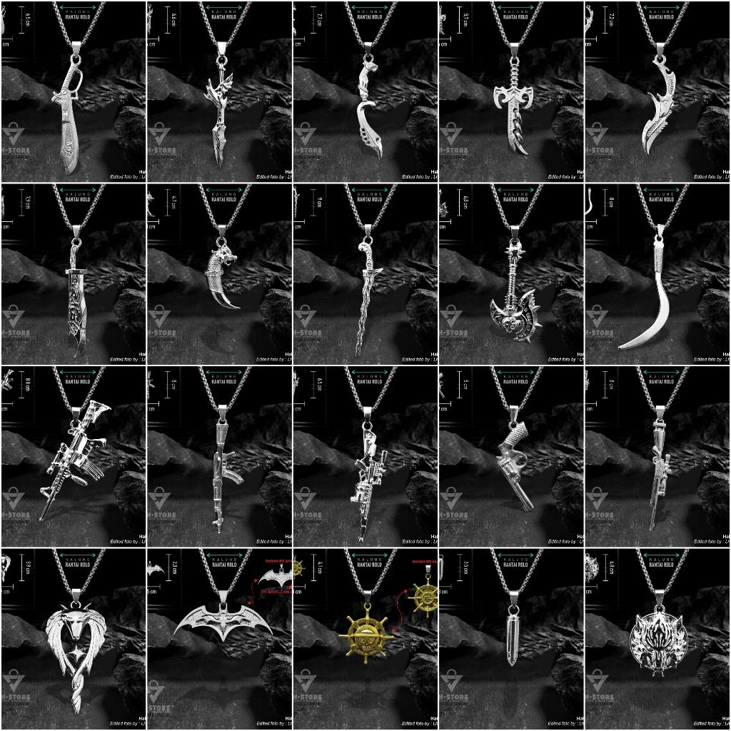 Jual Kalung Titanium Liontin Pedang Imam Ali Zulfikar Kaligrafi Arab ...