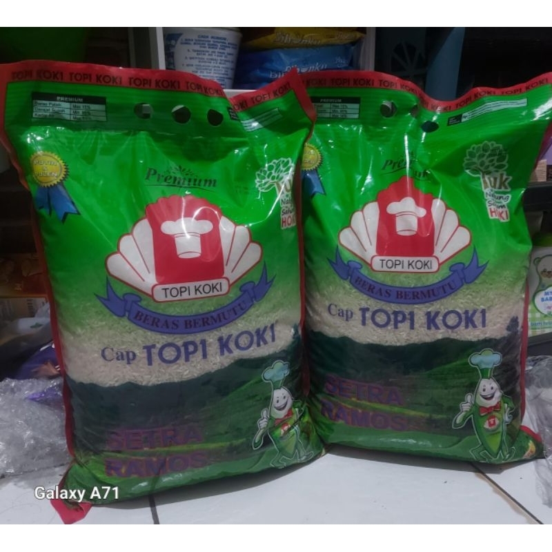Jual Beras Cap Topi Koki 5kg | Shopee Indonesia