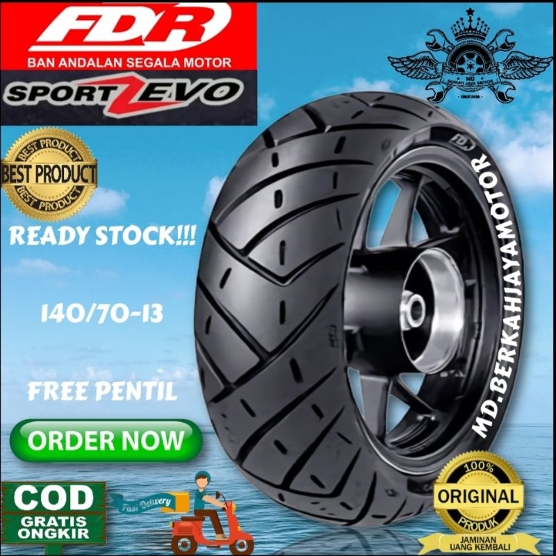 Jual TERMURAH!!! BAN TUBELESS BELAKANG NMAX FDR ULTIMATE SPORT ZEVO 140/70-13 100% ORIGINAL FREE ...