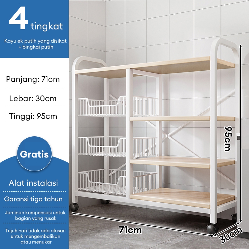 Jual Rak Dapur Susun Minimalis / Rak Oven Microwave/ Kitchen Rack/ Rak ...