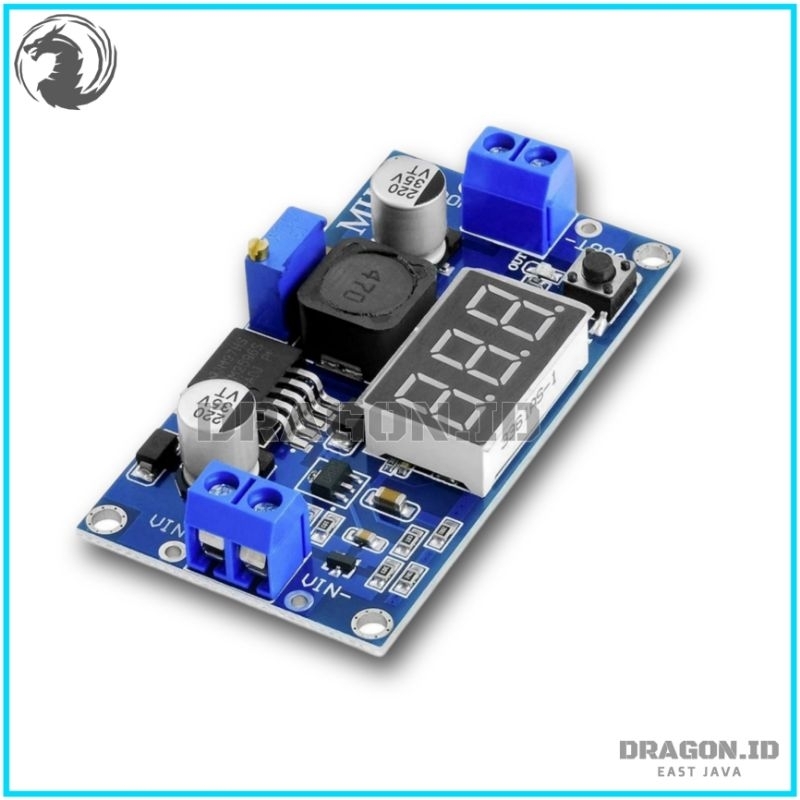Jual LM2596 Module StepDown Converter DC to DC with display 7segmen ...