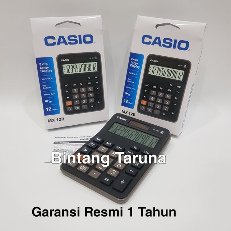 Jual Kalkulator Casio MX-12B Calculator Casio MX-12B kalkulator 12 digit Casio MX12B | Shopee ...