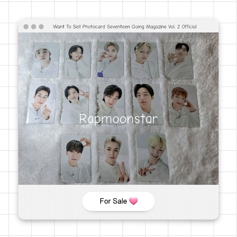 Jual [Baca Deskripsi] Sharing Photocard Going Magazine Vol 2 Seventeen Official (Scoups ...