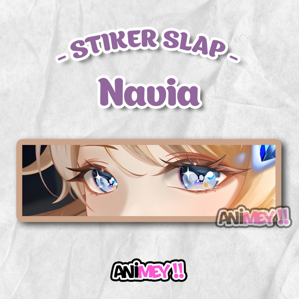 Jual Stiker Slap Navia Genshin Impact / Sticker Slap Anime Waterproof ...