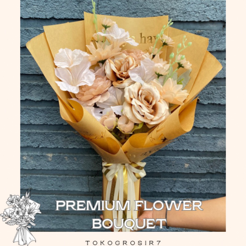 Jual PREMIUM FLOWER BOUQUET BUKET BUNGA PERNIKAHAN / BUKET WISUDA ...