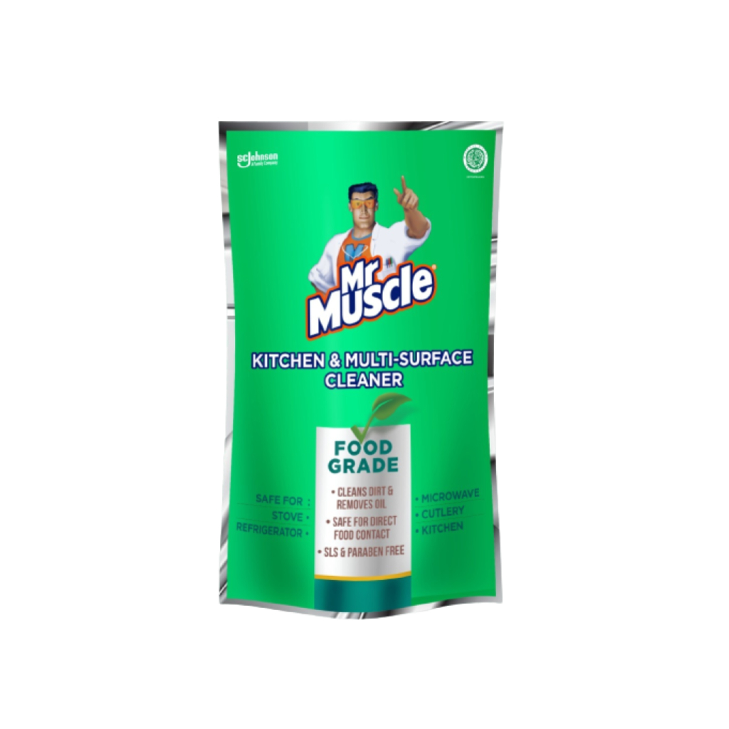Jual MR MUSCLE Multi Surface & Kitchen Cleaner Refill 480ml - Pembersih ...