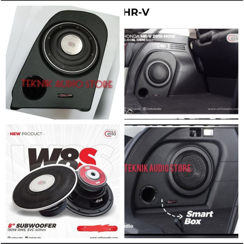 Jual Subwoofer plug and play Cello 8inch W8S HRV Lama Dan HRV Baru | Shopee Indonesia