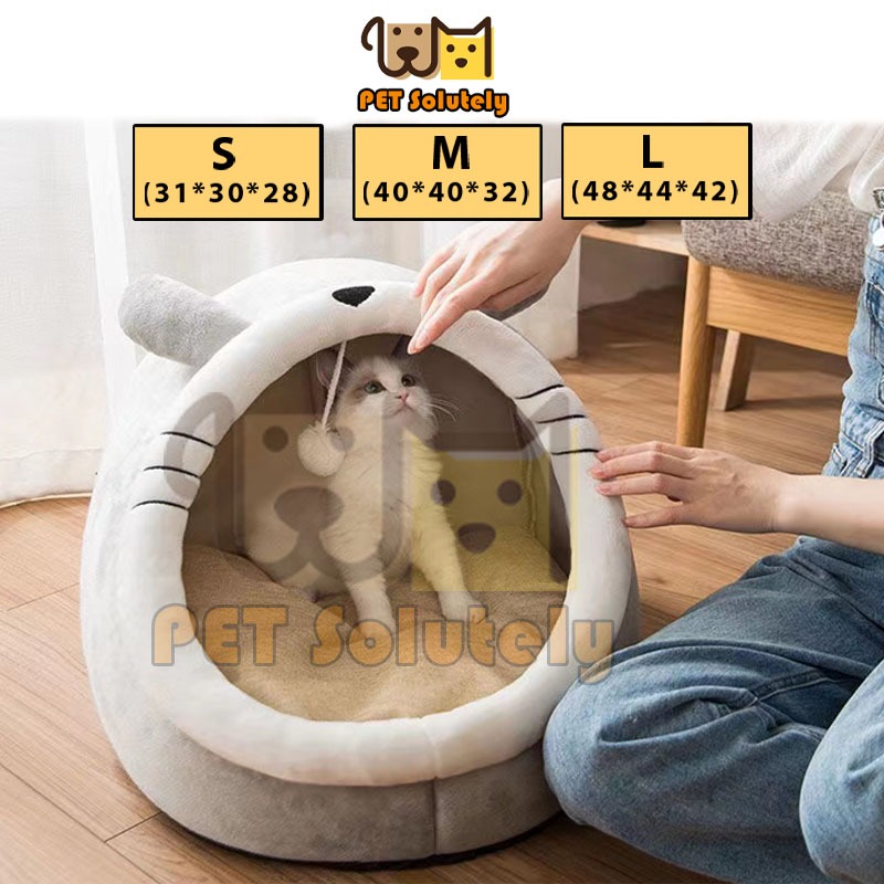 Jual Tempat Kucing/Rumah Kucing/Tempat Tidur Kucing Kantong Hangat Dan ...