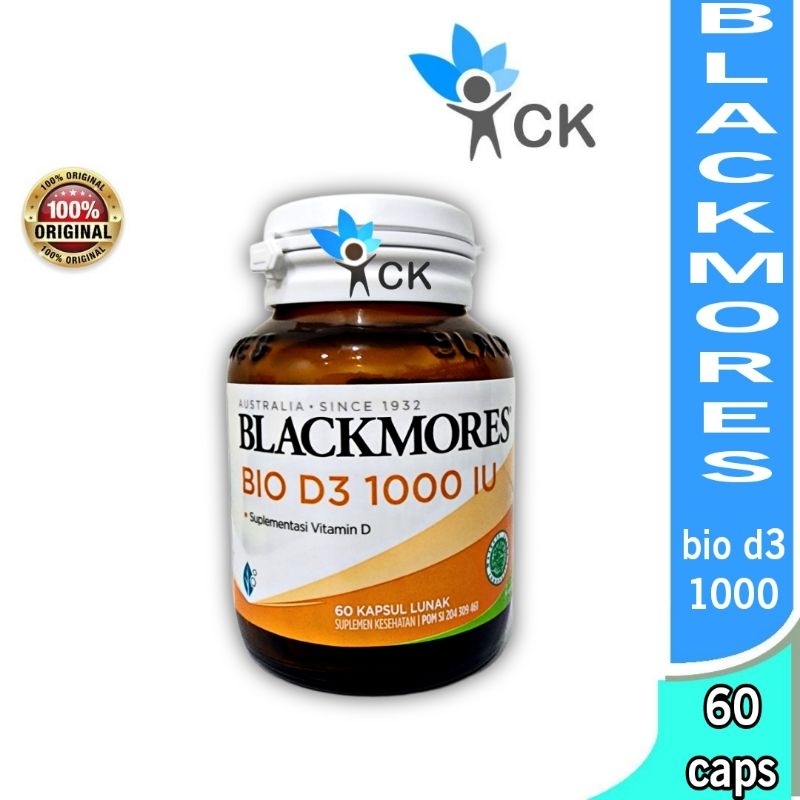 Jual BLACKMORES BIO D3 1000 IU BTL 60 SOFTGEL vitamin d3 1000 dengan ...