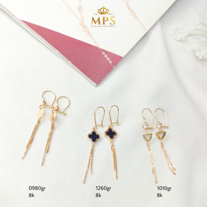 Jual ANTING PANJANG MODEL KADAR 8 KARAT | TOKO EMAS PUTERA SOKARAJA ...