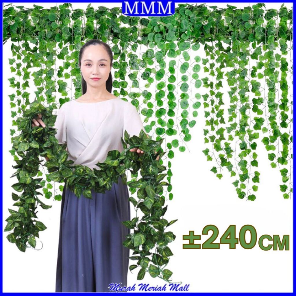 Jual MMM Daun Rambat Palsu Artificial Plastik Sulur Daun Imitasi Daun ...