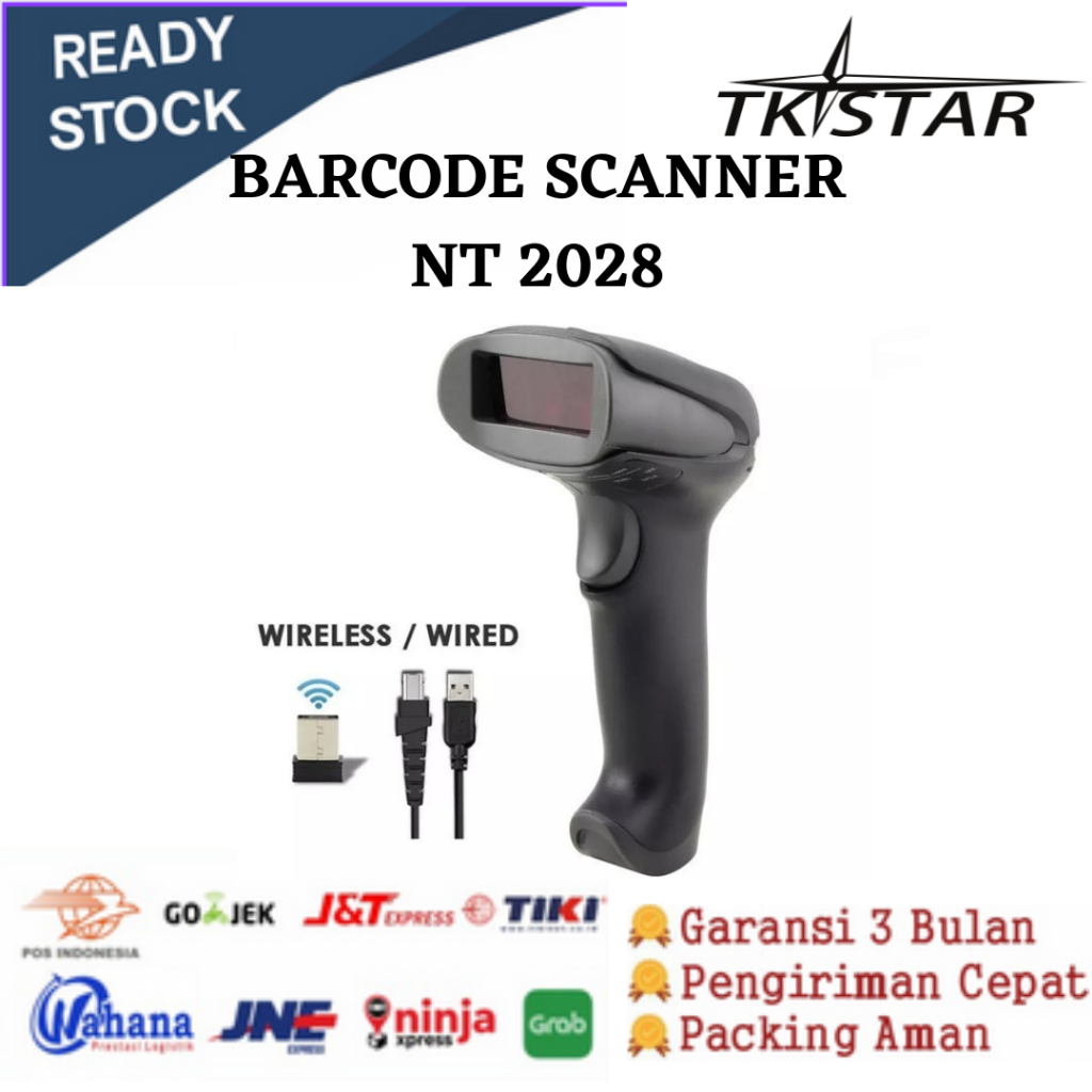 Jual NT-2028 NT2028 NT 2028 Wireless Barcode Scanner 1D Long Range Scan ...