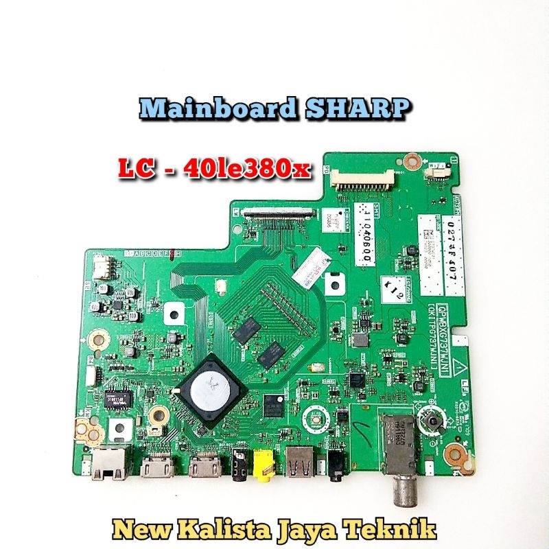 Jual MAINBOARD TV SHARP LC-40LE380X ORIGINAL QPWBXG737WJN1 MB 40LE380 MB SHARP 40LE380X ...
