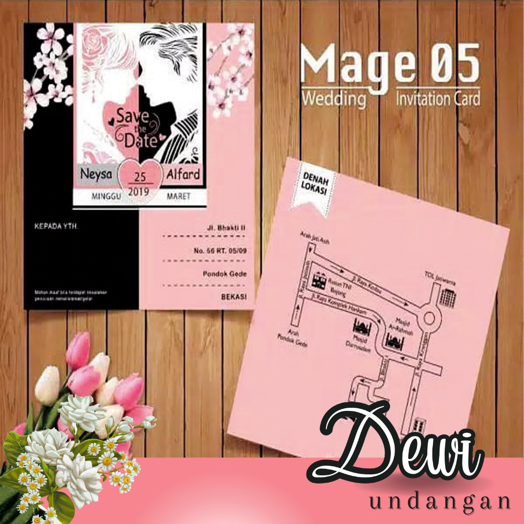 Jual Blangko Undangan Nikah atau Kertas Undangan Pernikahan Mage 05 ...