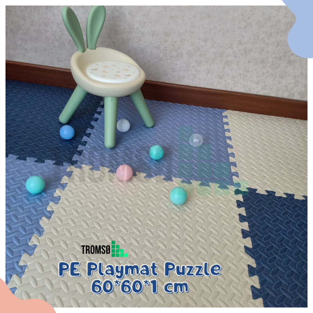 Jual Tromso PE Playmat Puzzle 60x60x1cm / Alas Bermain Anak Empuk /Alas ...