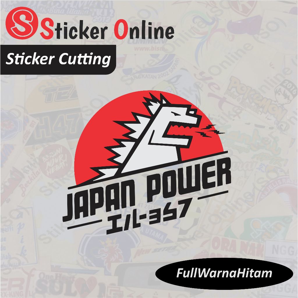 Jual Stiker Japan Power | Sticker Cutting Japan Power Mobil | Shopee ...
