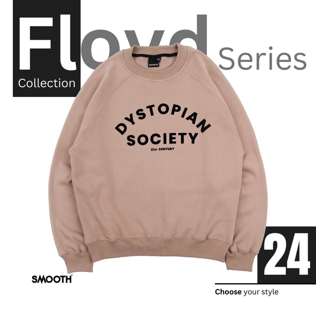 Jual SMOOTH BASIC Floyd series crewneck flocked - Milo | Shopee Indonesia