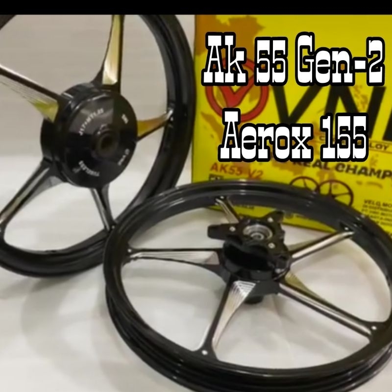 Jual Velg Racing Ak55 Gen 2 Aerox 155 New & Old / Pelek Racing Ak 55 Yamaha Aerox 155 new & old ...