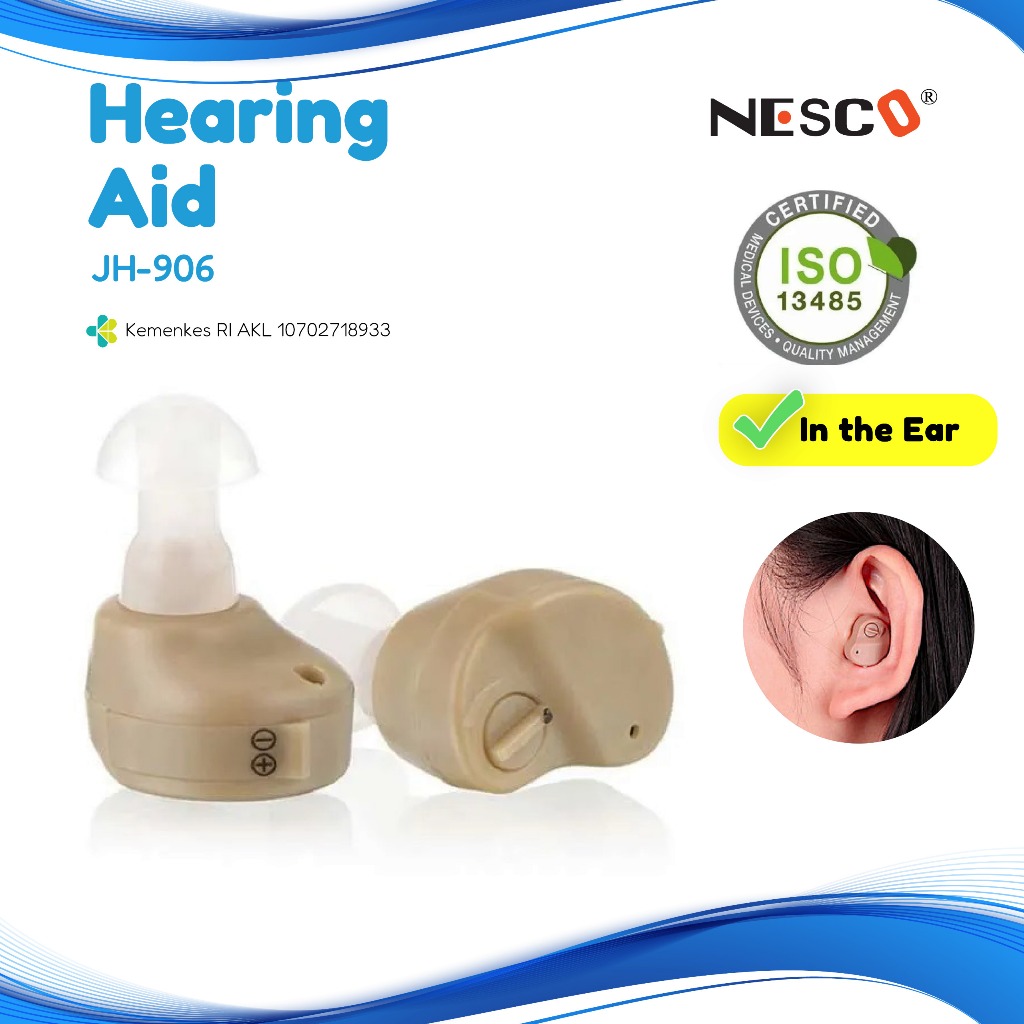 Jual Alat Bantu Dengar NESCO JH-906 In Ear | Hearing Aid untuk Lansia ...