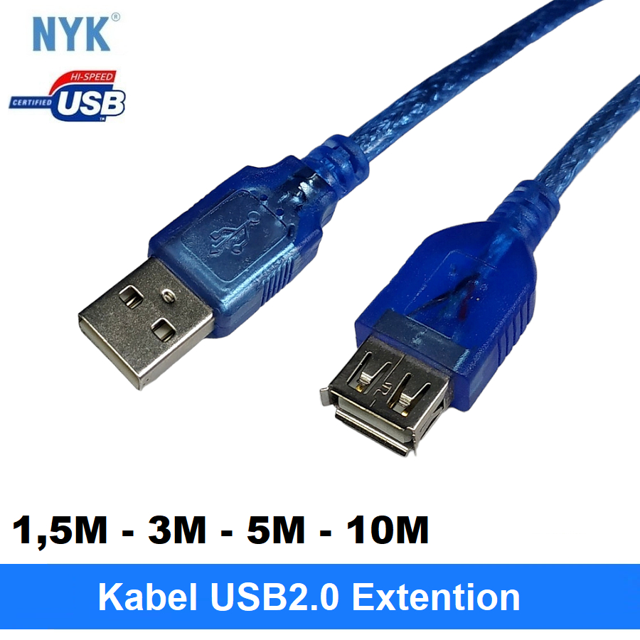 Jual Kabel USB 2.0 male to female / Extension NYK | Shopee Indonesia