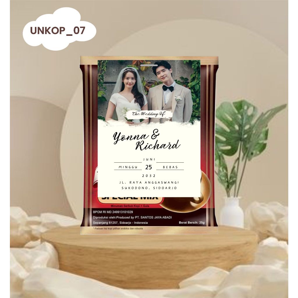 Jual UNDANGAN KOPI MINI, UNDANGAN Tasyakuran pernikahan, UNDANGAN ...