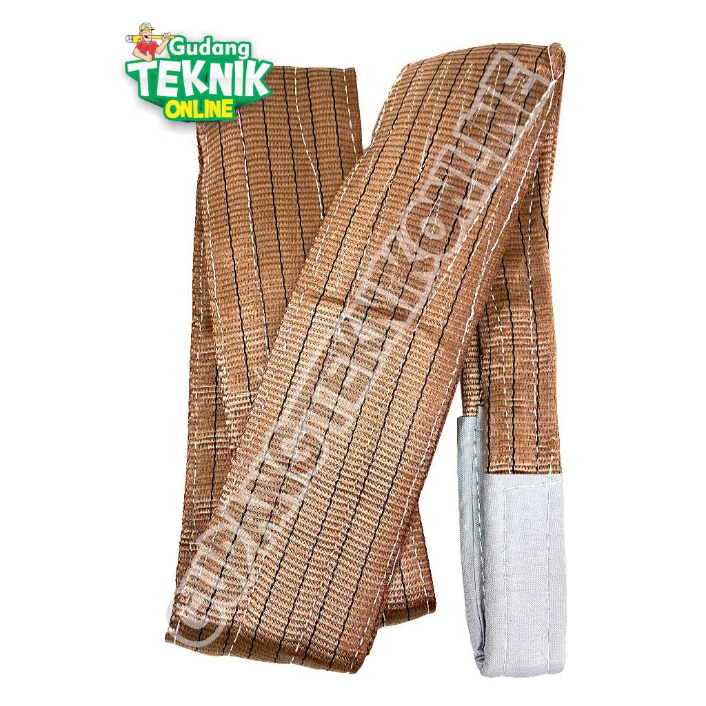 Jual Tali Webbing Sling 6 TON 3 4 6 8 10 Meter MOLLAR BROWN / Tali ...
