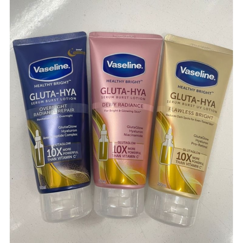 Jual Vaseline Healthy Bright Gluta Hya HandBody 200ml | Shopee Indonesia