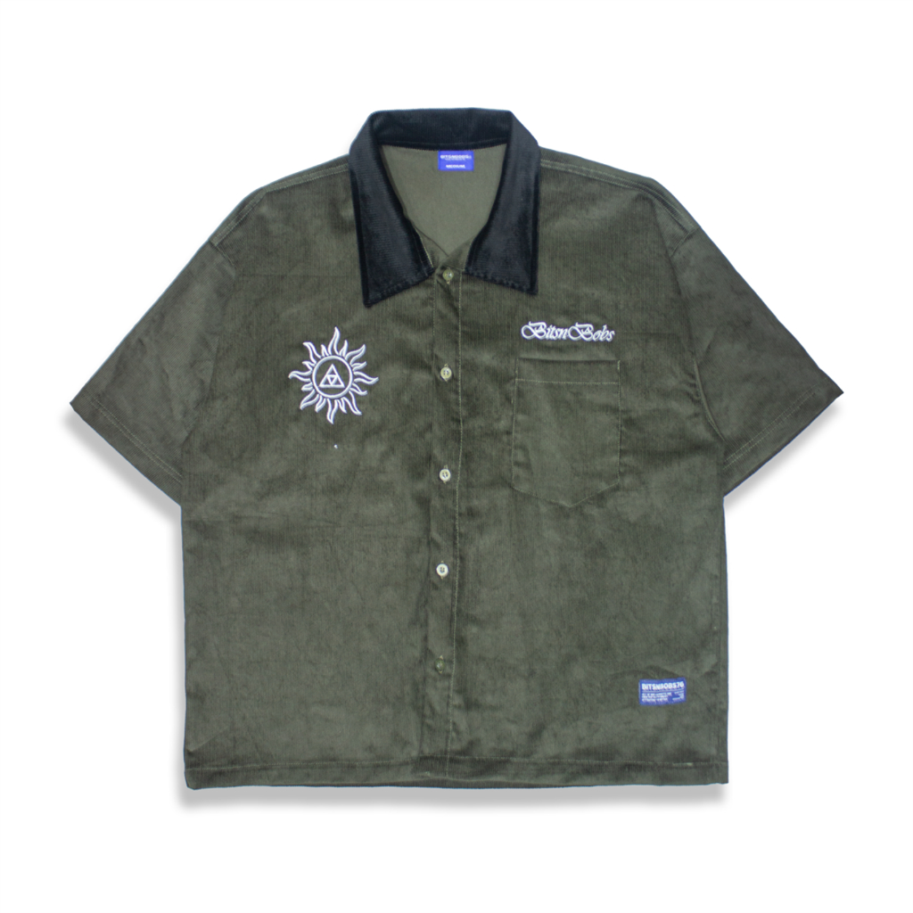 Jual Bitsnbobs76 - Work Shirt Boxy Shine Corduroy Boxy Fit | Shopee ...