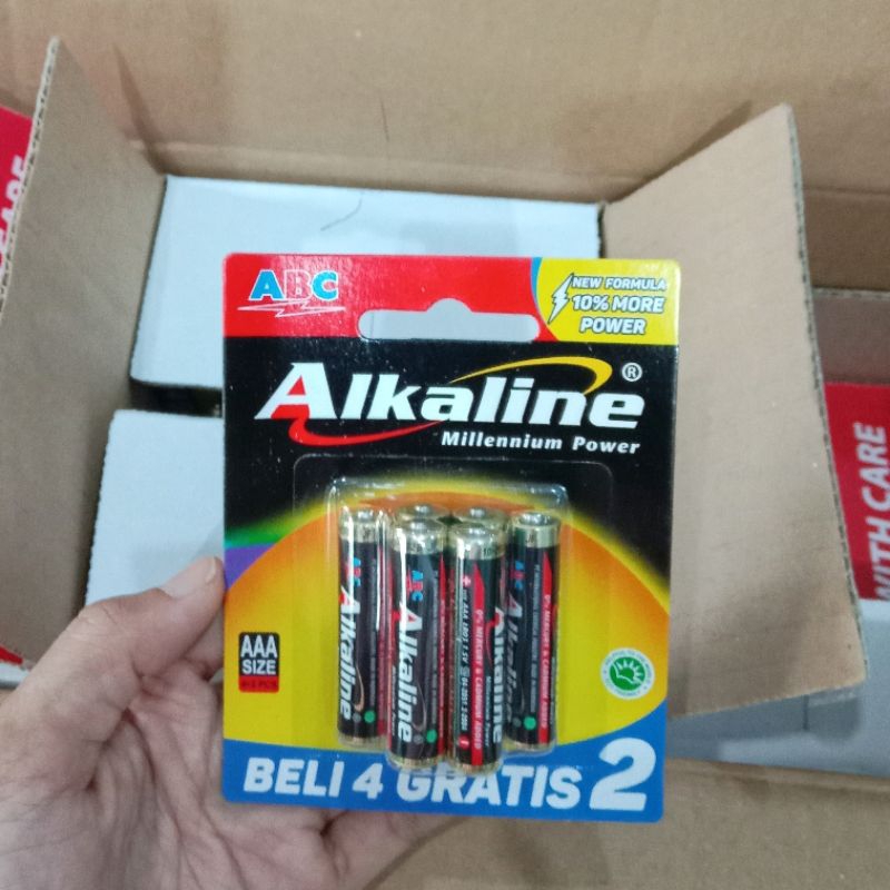 Jual ABC Alkaline AAA isi 6btr/Baterry Alkaline AAA ORIGINAL | Shopee ...
