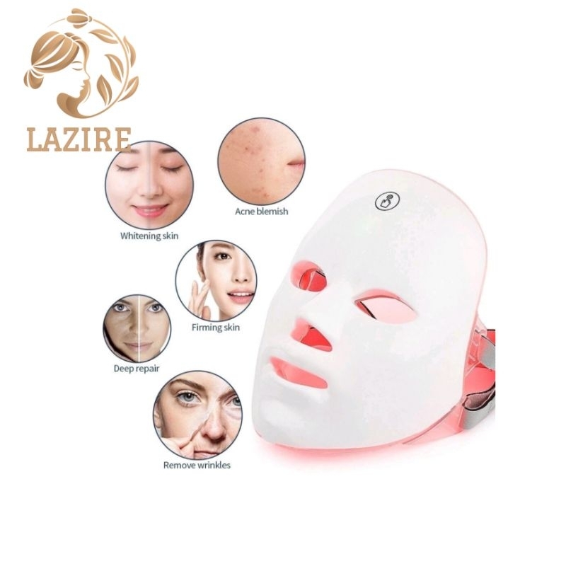 Jual masker LED PDT 7 Warna Led Mask Photon Therapy Alat Perawatan ...