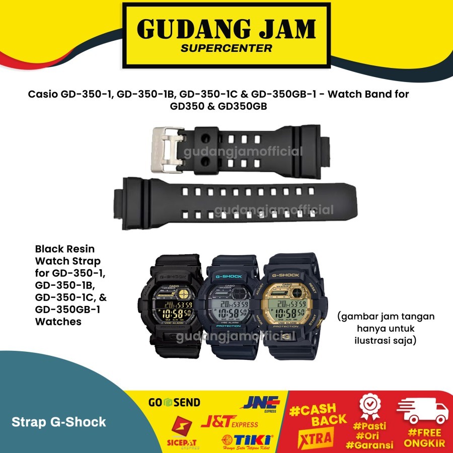 Jual Tali Strap G-Shock GD-350 GD350 GD-350GB GD350GB GD 350 Casio Original | Shopee Indonesia