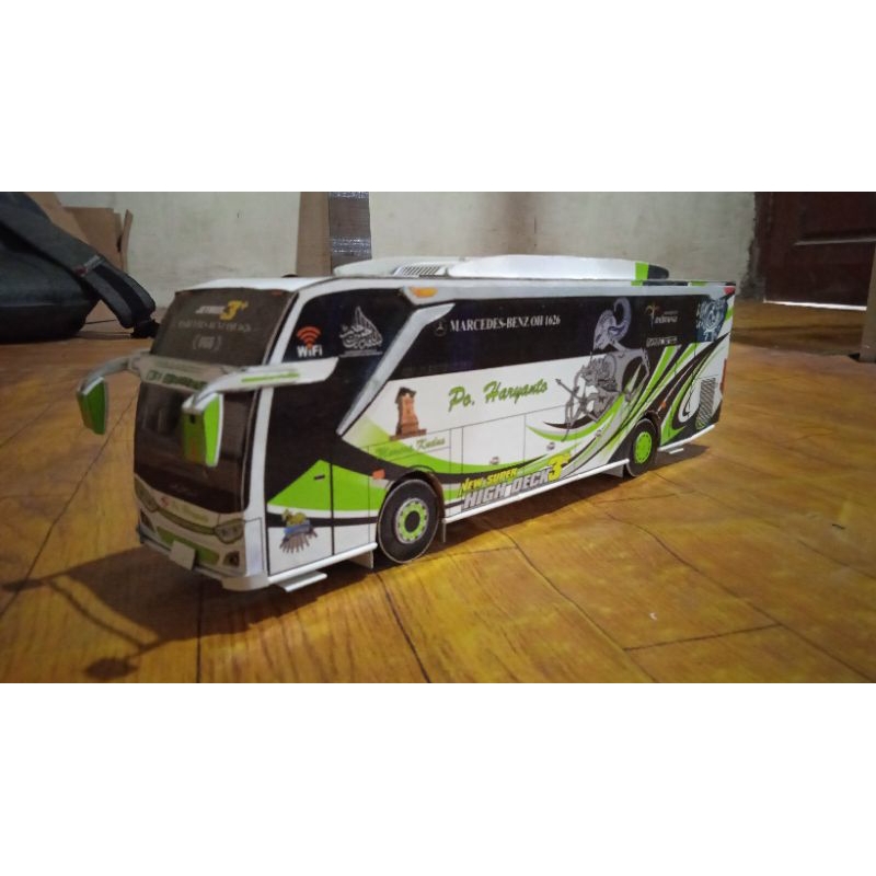 Jual MINIATUR BUS BASURI PO HARYANTO 066 JB3+ | Shopee Indonesia