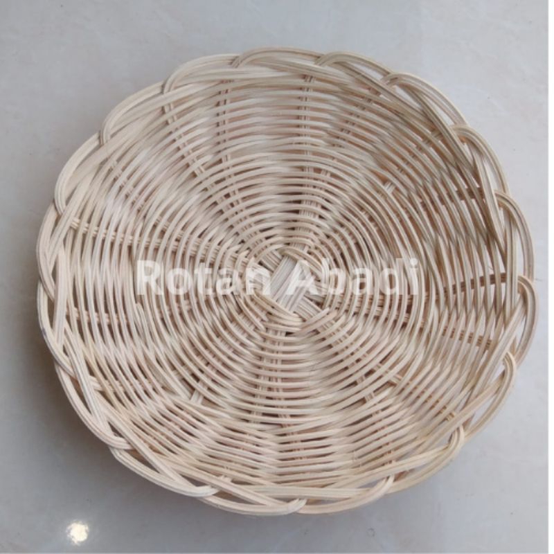 Jual PIRING ROTAN MURAH / PIRING MAKAN BERKUALITAS NATURAL 24 cm ...