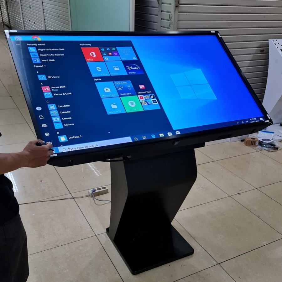 Jual Paket Kiosk Informasi Touchscreen 43 inch Windows System - i3 8G ...