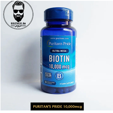 Jual Suplemen Rambut Puritan's Pride/ Nutrilabs Biotin 10.000 Mcg ...