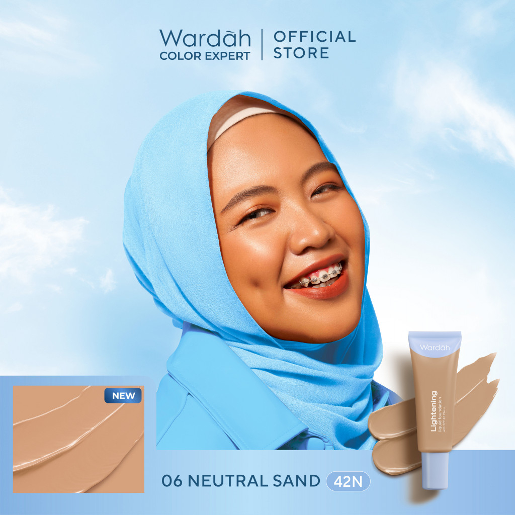 Jual Wardah Lightening Liquid Foundation SPF 40 PA+++ 6ml & 25ml ...